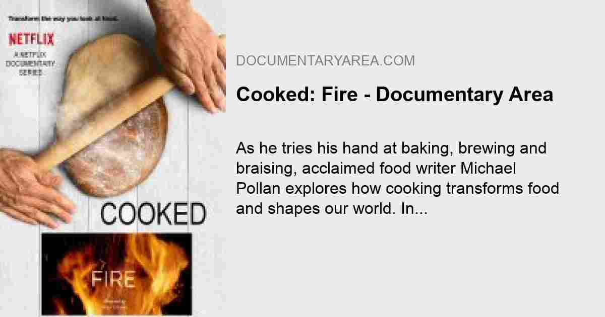Series Cooked - Documentary Area