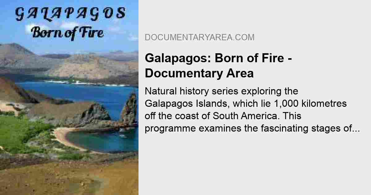 Series Galapagos - Documentary Area
