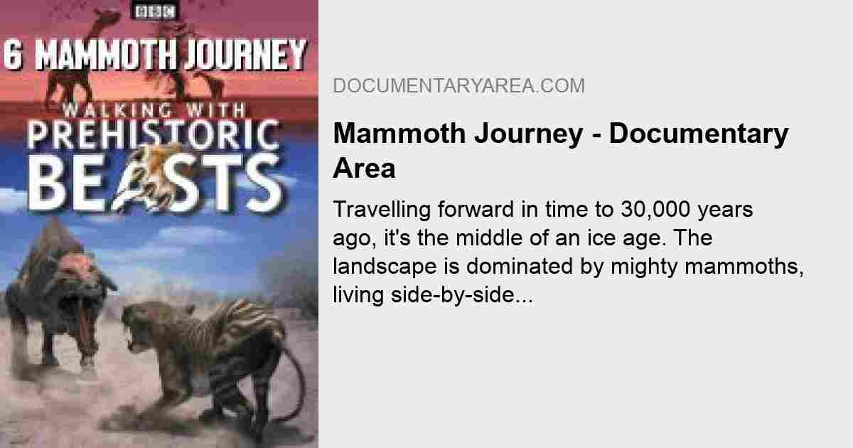 Series Walking with Prehistoric Beast - Documentary Area